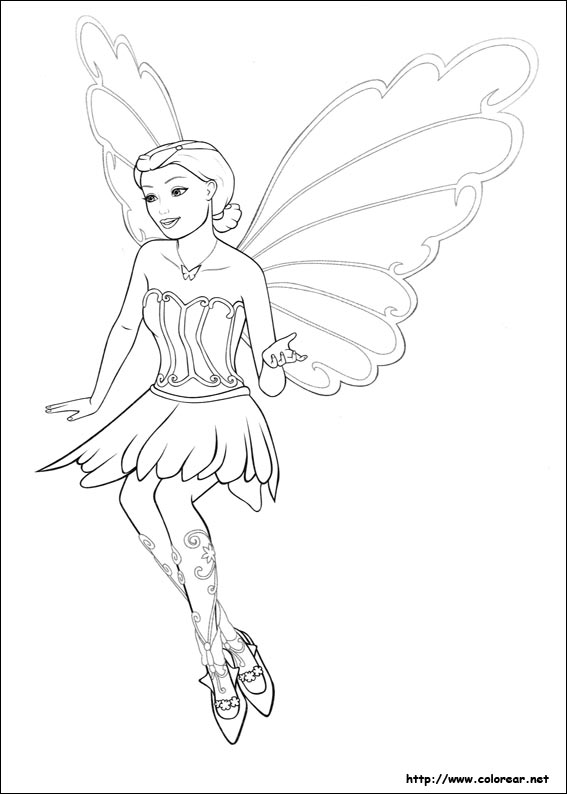 Desenhos da Barbie e o Segredo das Fadas para colorir Desenhos da Barbie e o Segredo das Fadas para colorir