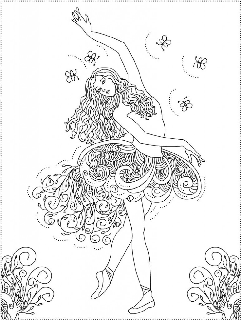 Desenhos De Bailarina Para Colorir E Imprimir