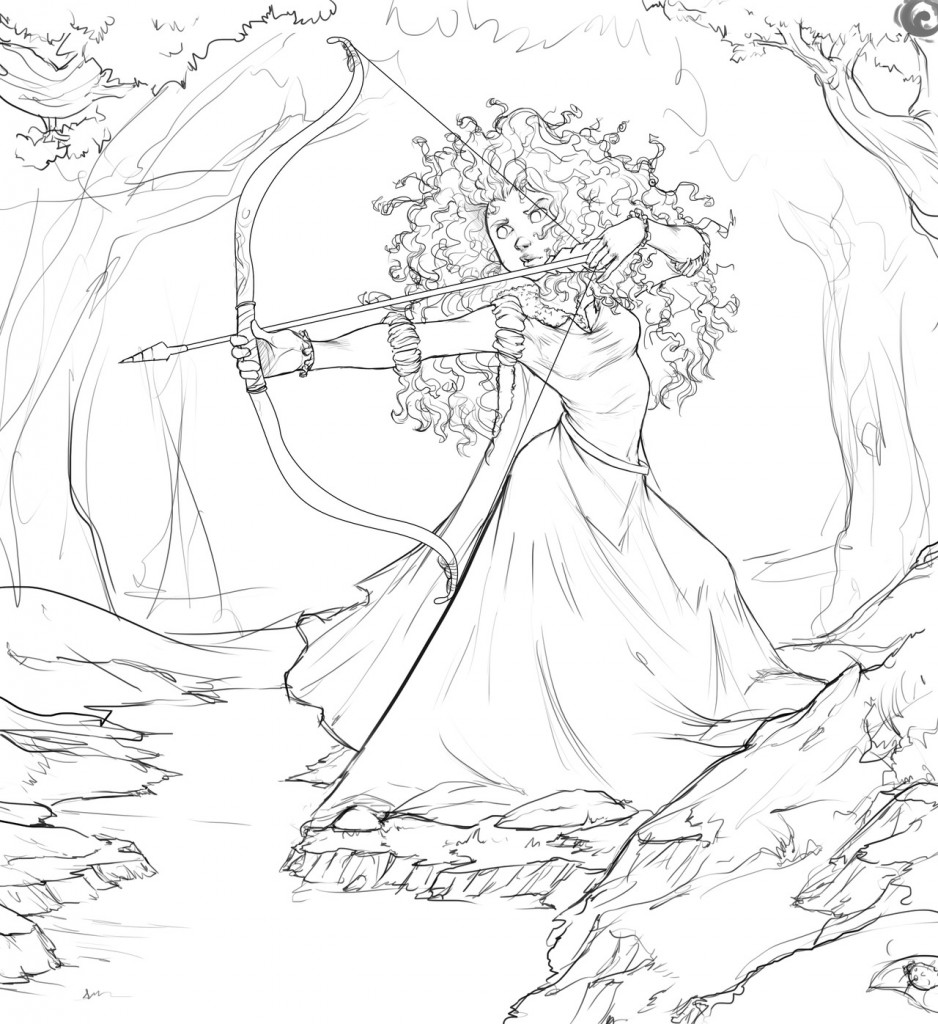 Desenhos para colorir Valente e imprimir