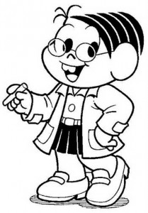 Turma da Monica para colorir, Jogos da Monica de pintar