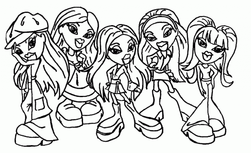 Desenhos para colorir das Bratz