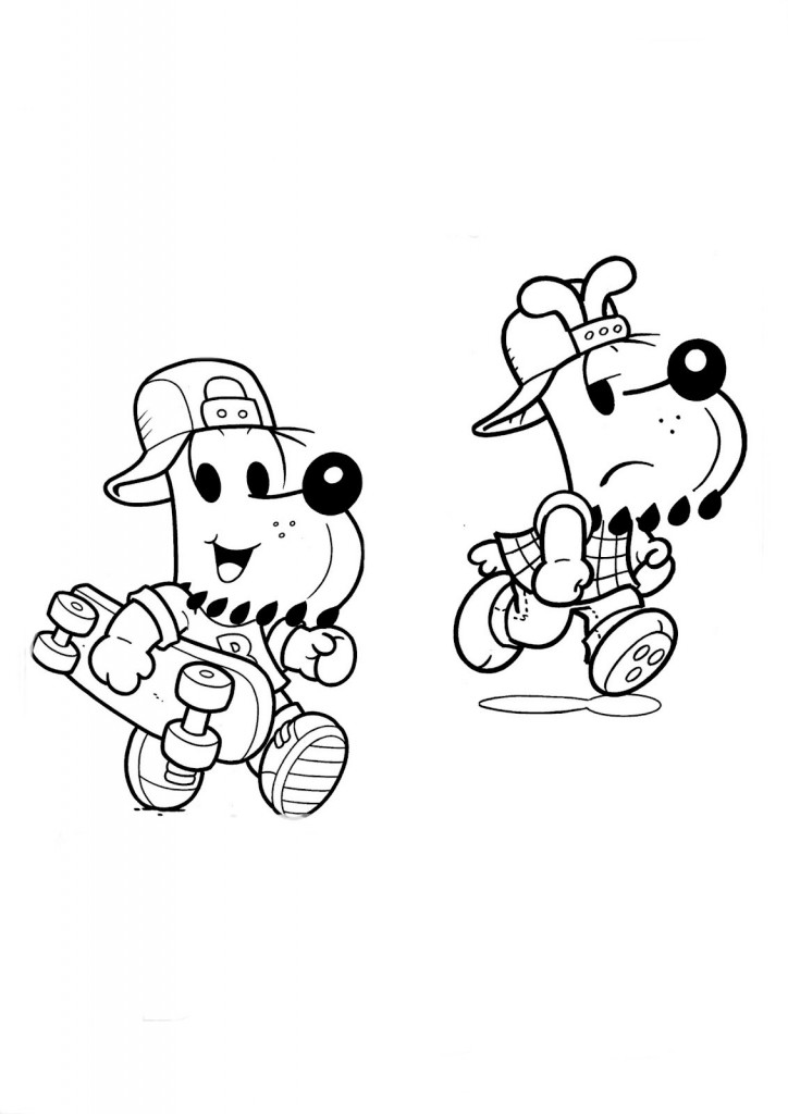 Bidu para colorir