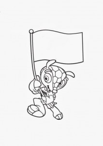 Desenhos do mascote Fuleco para colorir