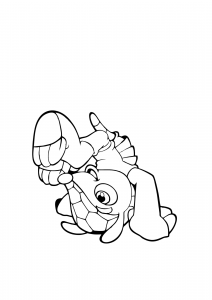 Desenhos do mascote Fuleco para colorir