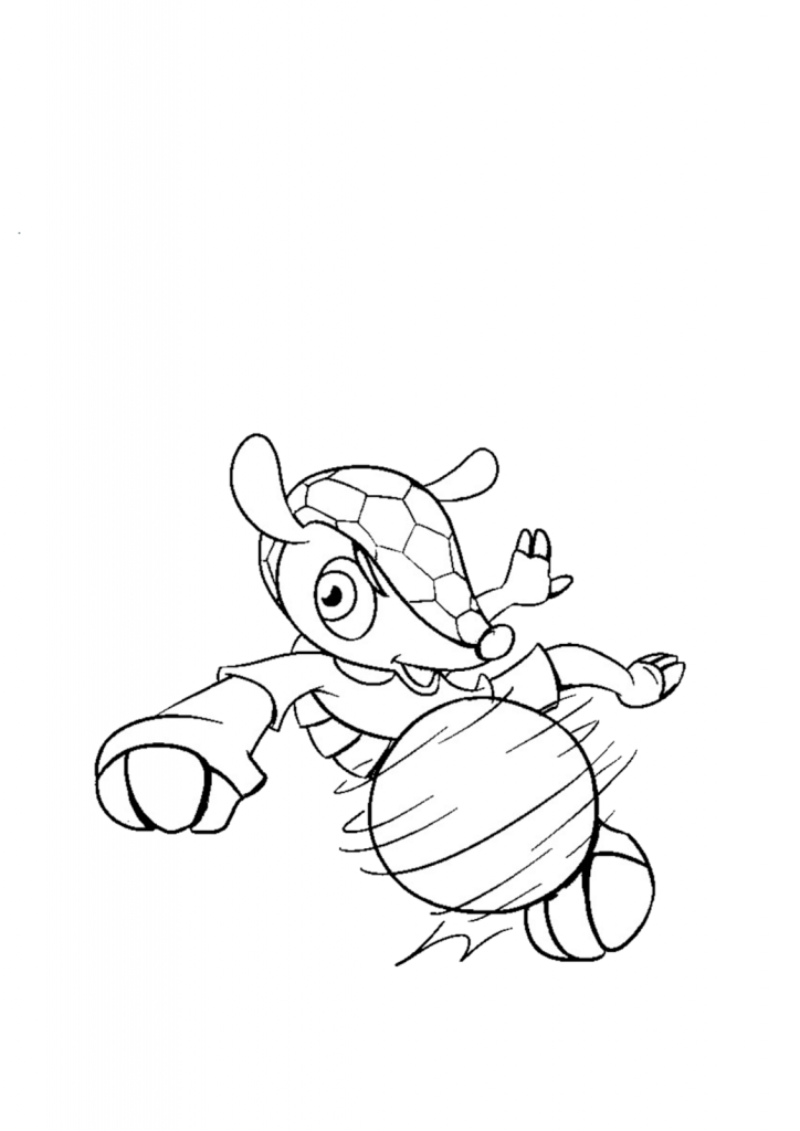 Desenhos do mascote Fuleco para colorir