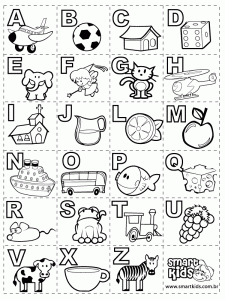 Alfabeto para colorir