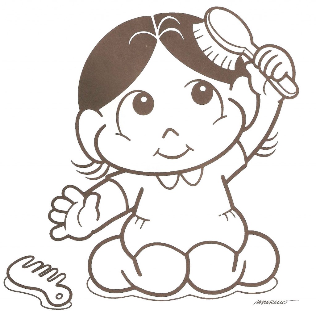 Desenhos para colorir da Magali baby