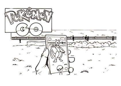 Pokemon GO para colorir, pintar e imprimir