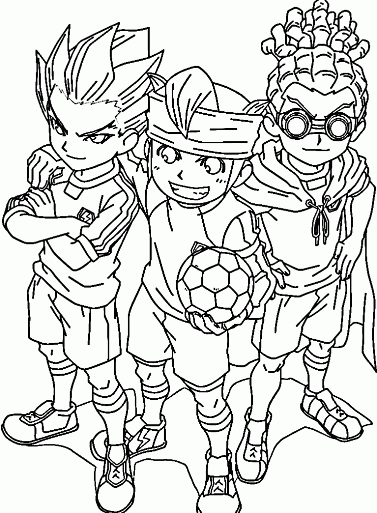 Inazuma Eleven Go para colorir e pintar