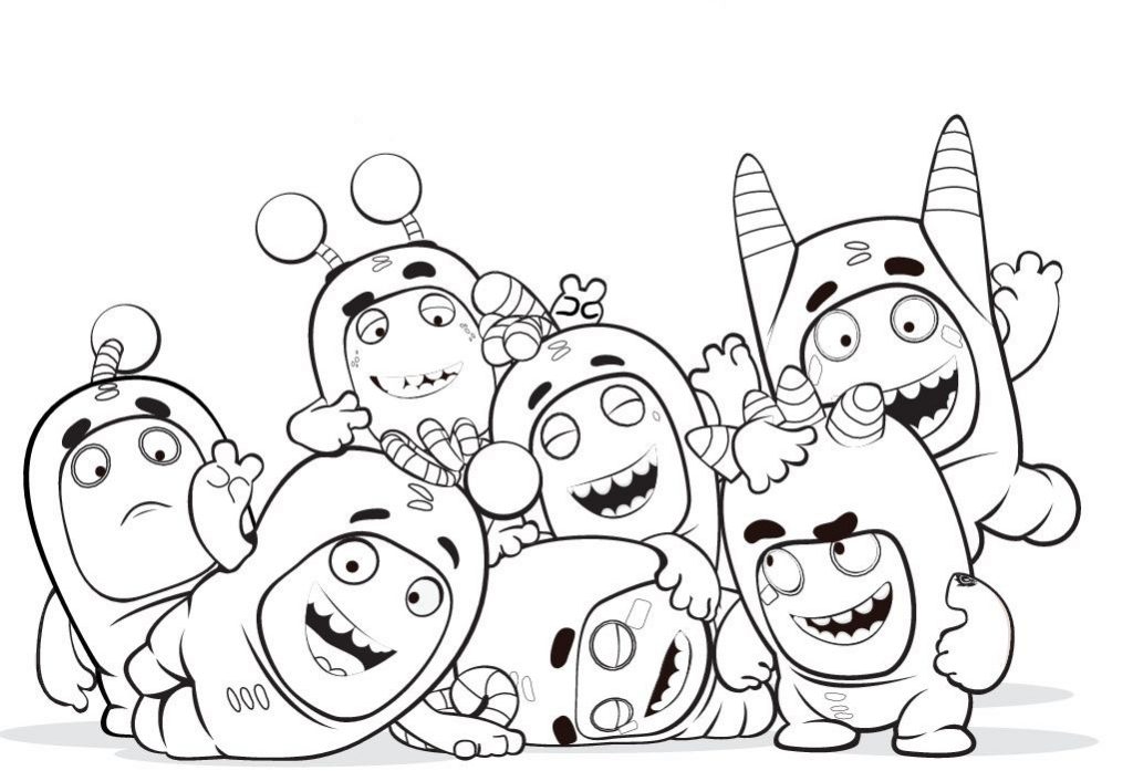 Imagens de ODDBODS para colorir e pintar